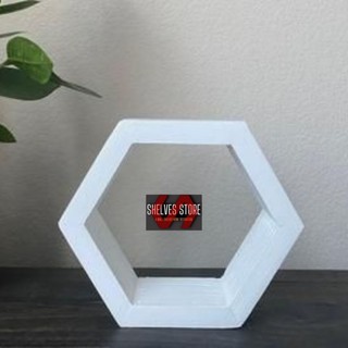 Jual SHELV Mini Rak Kayu Hexagonal 1 Buah | Rak Bunga Heksagonal ...