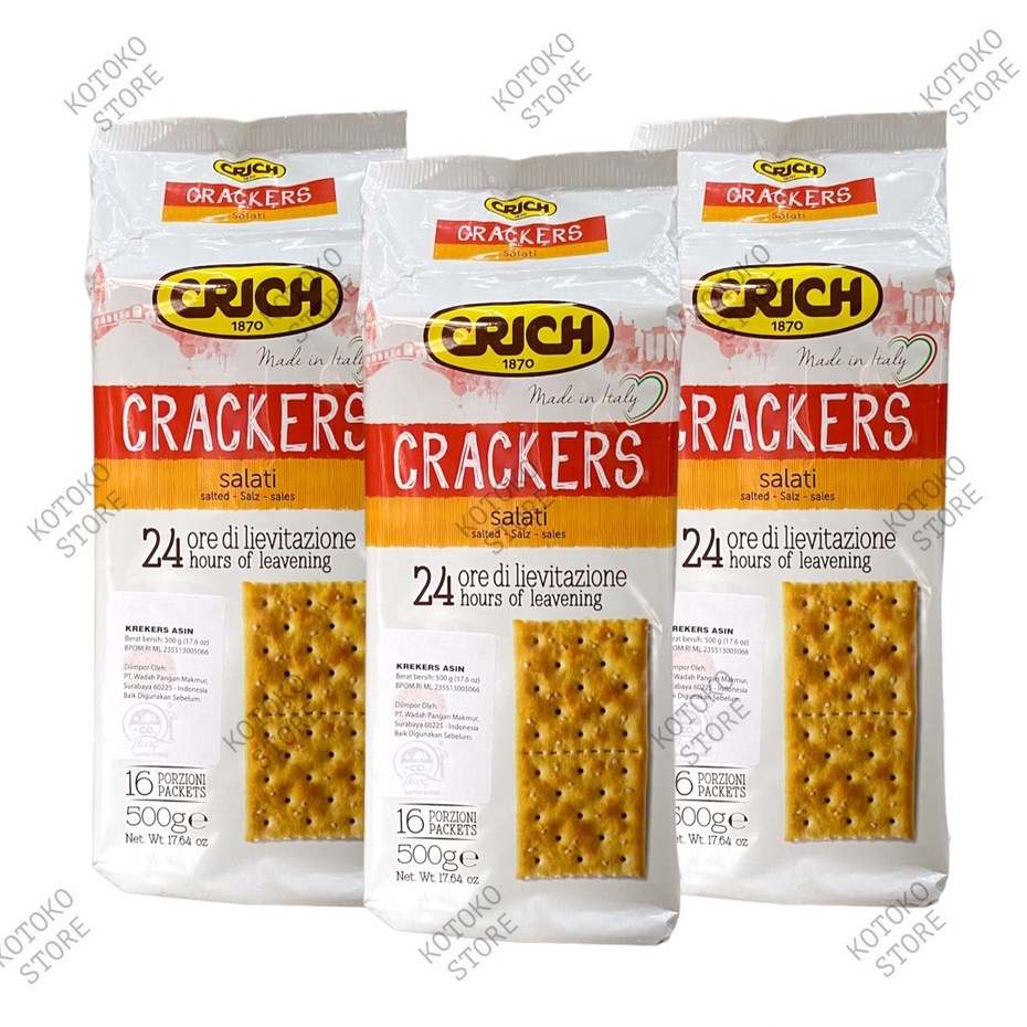 Jual Crich Crackers Salati / Crich Crackers Salted / Biskuit Asin Crich ...