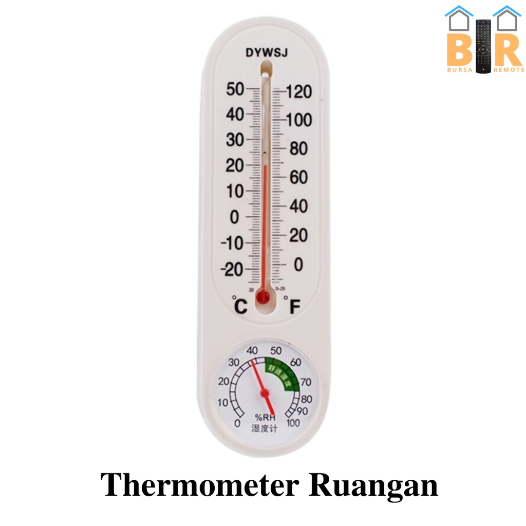 Jual Thermometer Dinding Analog Alat Pengukur Pengatur Suhu Kelembaban ...