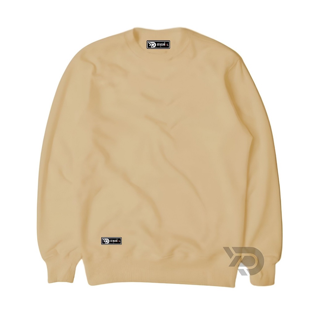 Jual Sweater Crewneck Pria Distro Basic Polos Krah oblong Sweter ...