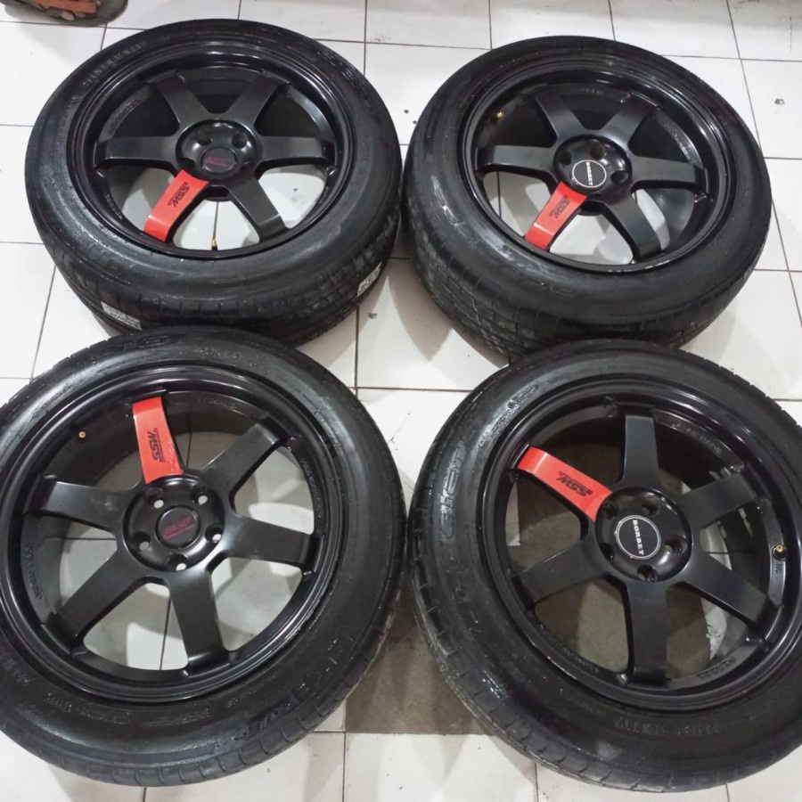 Jual Velg Mobil Bekas Seken Ring 18 Baut 5 SSW TE37 R18X8,5 5X114,3 ...