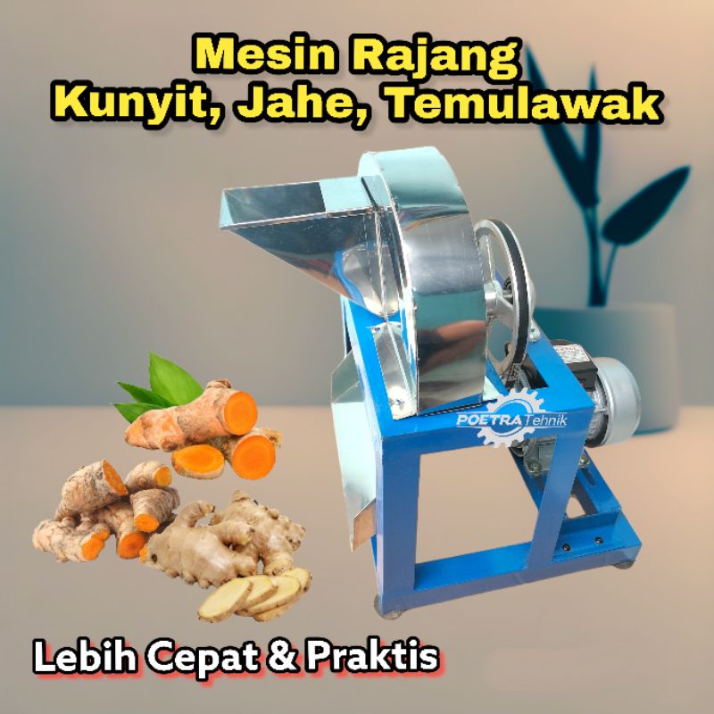 Jual Mesin Rajang Kunyit Jahe Temulawak - Alat Potong Iris Kunir ...