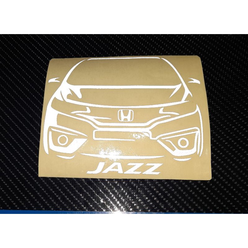 Jual stiker Honda Jazz ( siluet cutting sticker ) | Shopee Indonesia