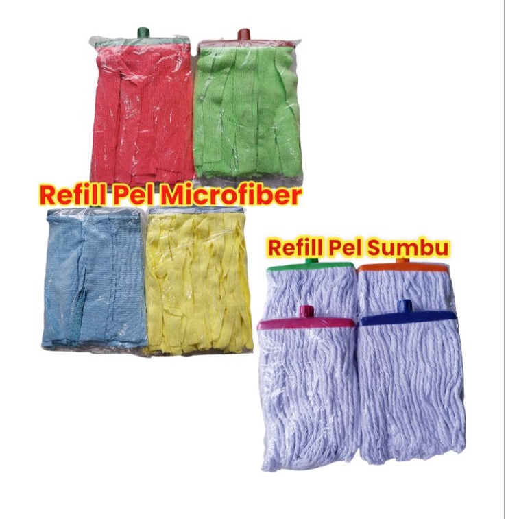 Jual Refill pel / refill mop pel / refill sumbu / refill microfiber ...