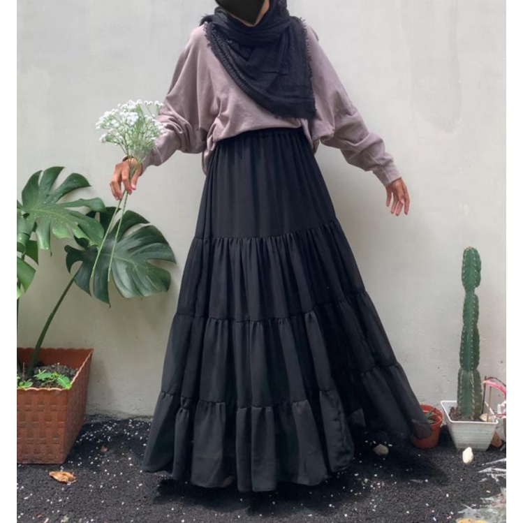Jual Rok Susun Maxi Skirt Rok Bangkok Skirt Rok Umpak Rok Canda Rok ...