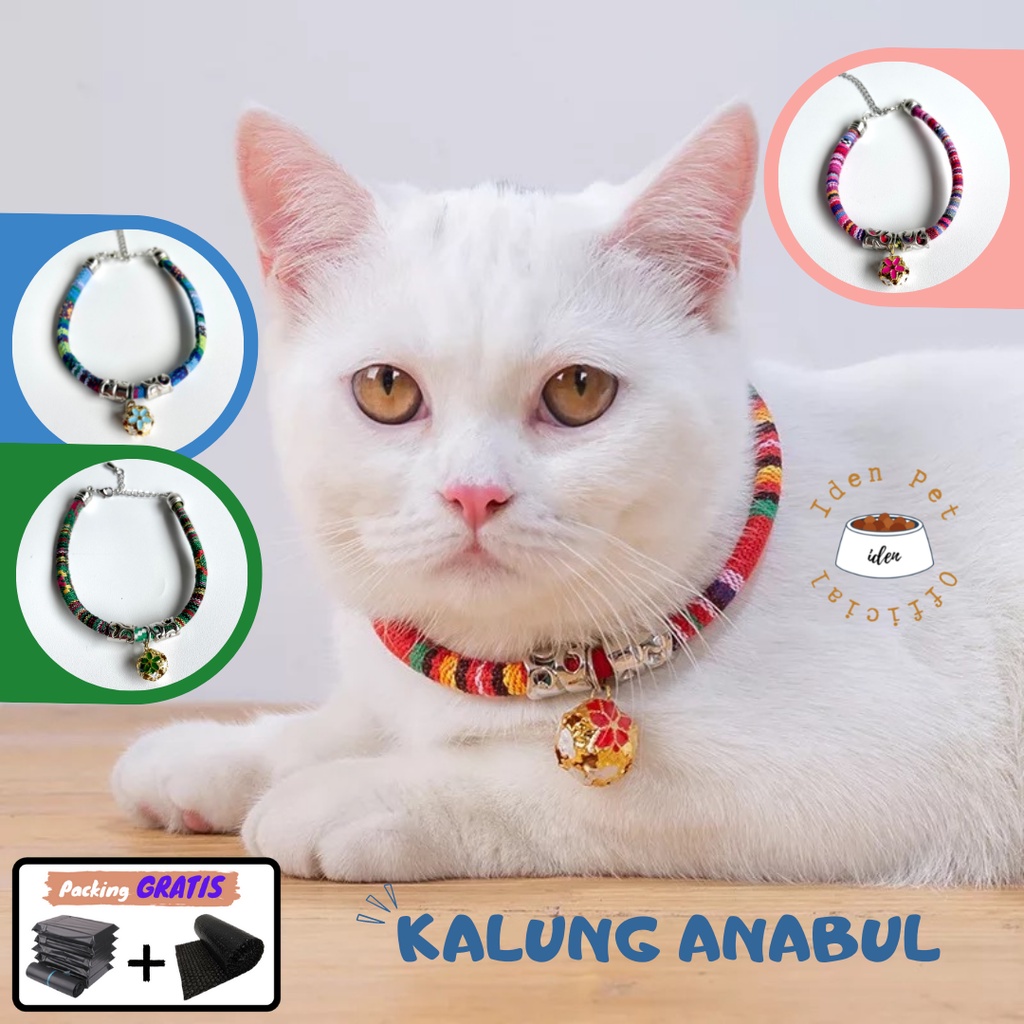 Jual Kalung Kucing Anjing Model Jepang Kerincing Colar Hewan Kecil ...