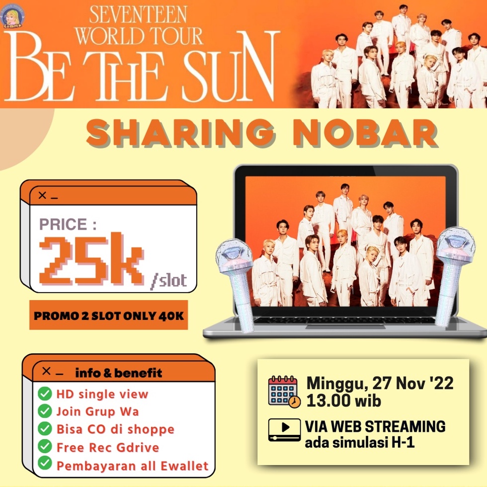 Jual SHARING [NOBAR] SEVENTEEN WORLD TOUR BE THE SUN in JAPAN | Shopee ...