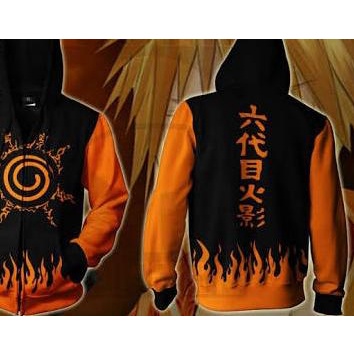 Jual Jaket anime naruto kyubi seal ( hitam oren,navy oren) - hitam oren ...