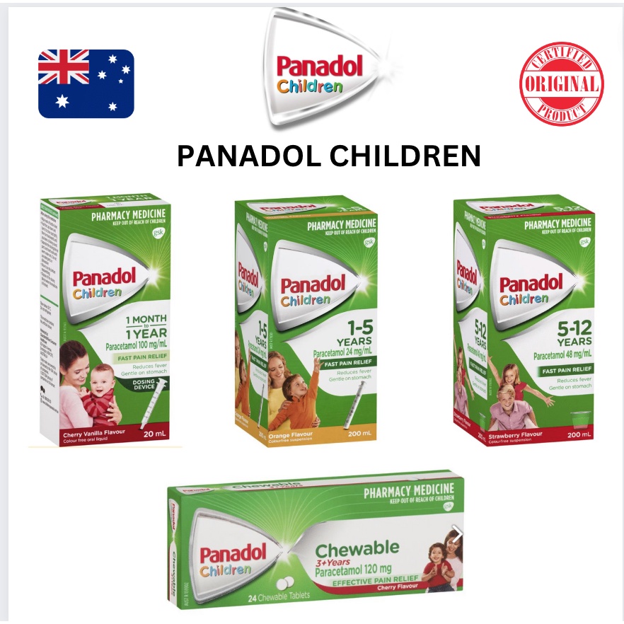 Jual Panadol Children 1-5 Years Suspension Fever & Pain Relief /Panadol ...