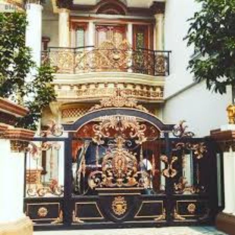 Jual 1set ornamen pagar besi plat besi 2muka pengganti cor aluminium ...