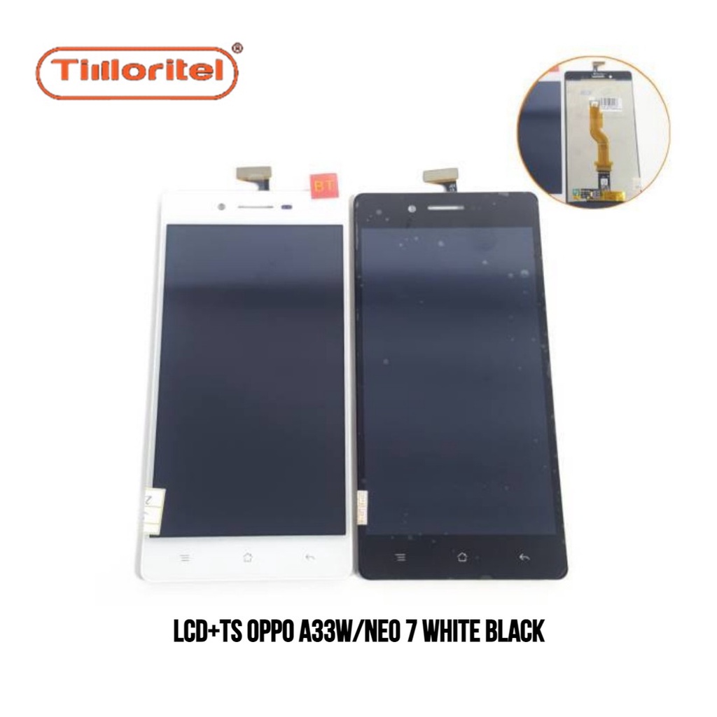 Jual LCD+TS OPPO A33W/NEO 7 BLACK & WHITE INCELL | Shopee Indonesia