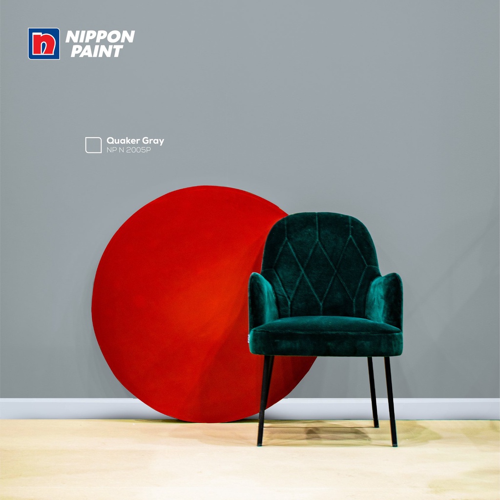 Jual CAT TEMBOK INTERIOR DAN EKSTERIOR NIPPON PAINT - QUAKER GRAY ...