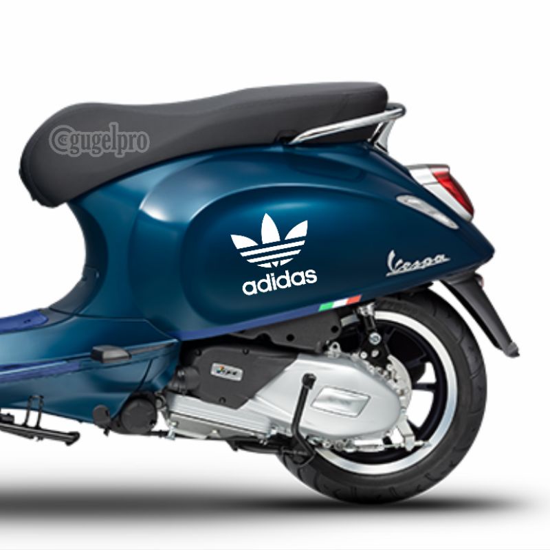 Jual Sticker adidas stiker cutting body vespa scoopy | Shopee Indonesia