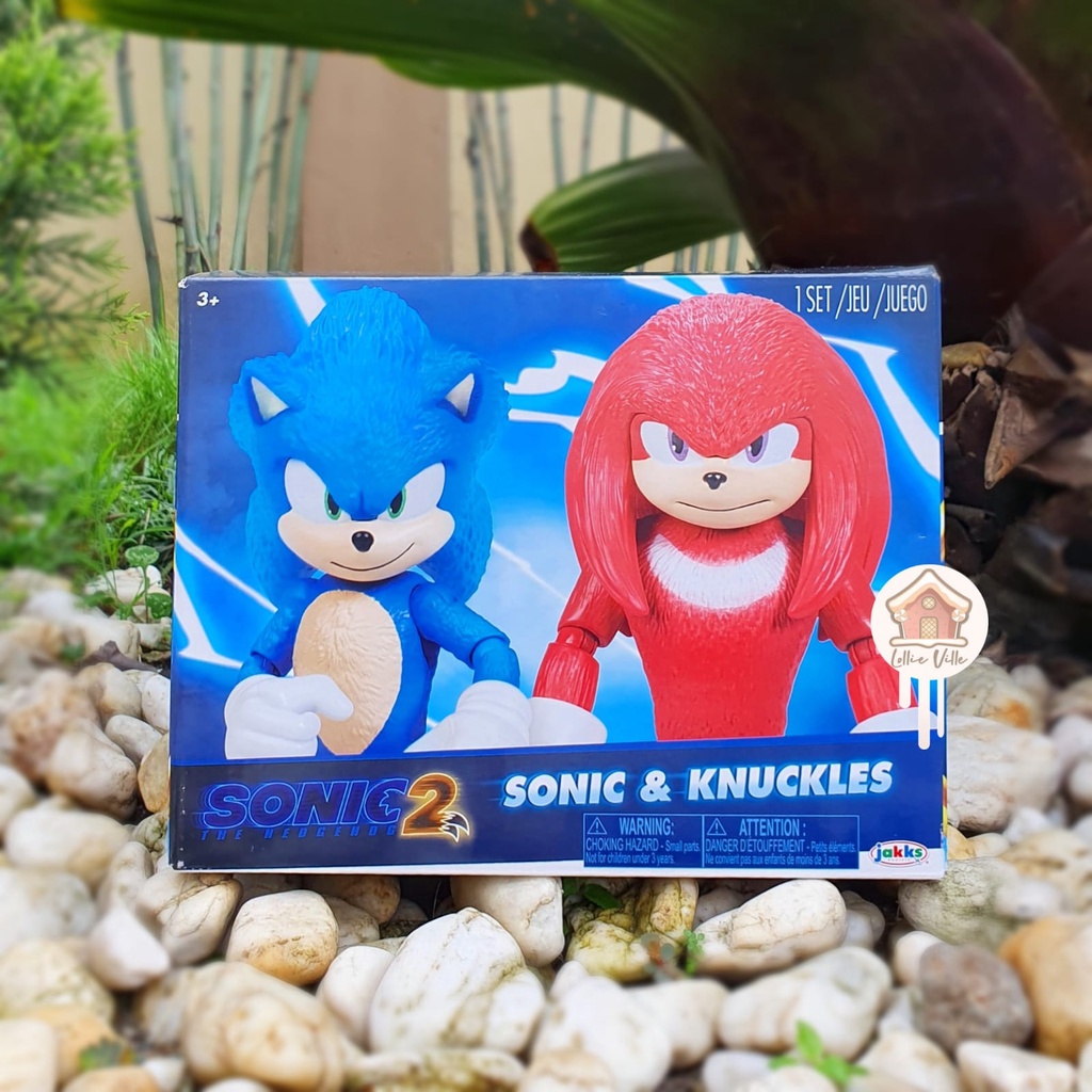 Jual Sonic the Hedgehog Sonic 2 Movie Action Figure 2 Pack - Sonic & Knuckles | Shopee Indonesia