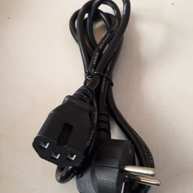 Jual Kabel power komputer/magic com Hitam | Shopee Indonesia