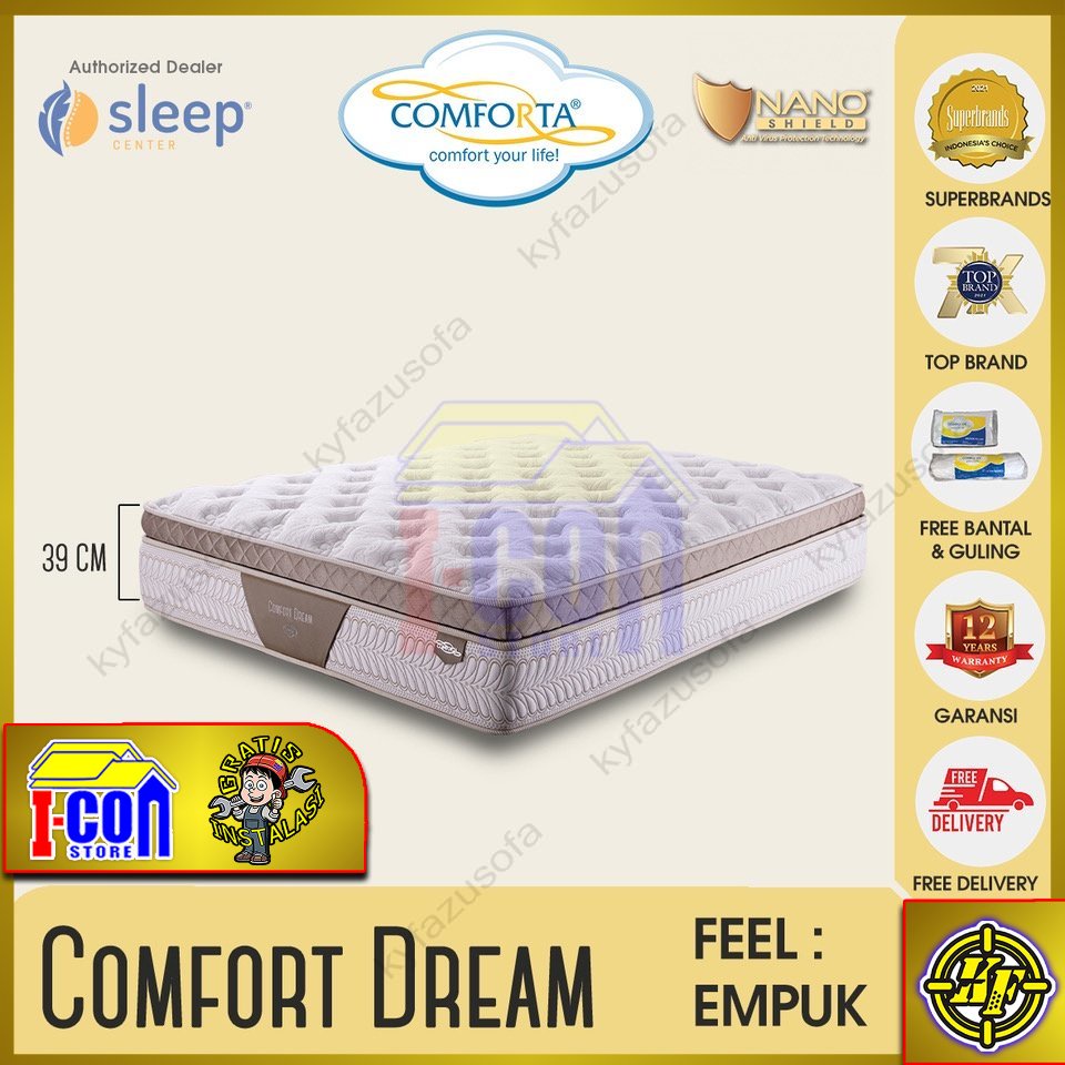 Jual Comforta Comfort Dream Kasur Matras Springbed Mattras | Shopee ...