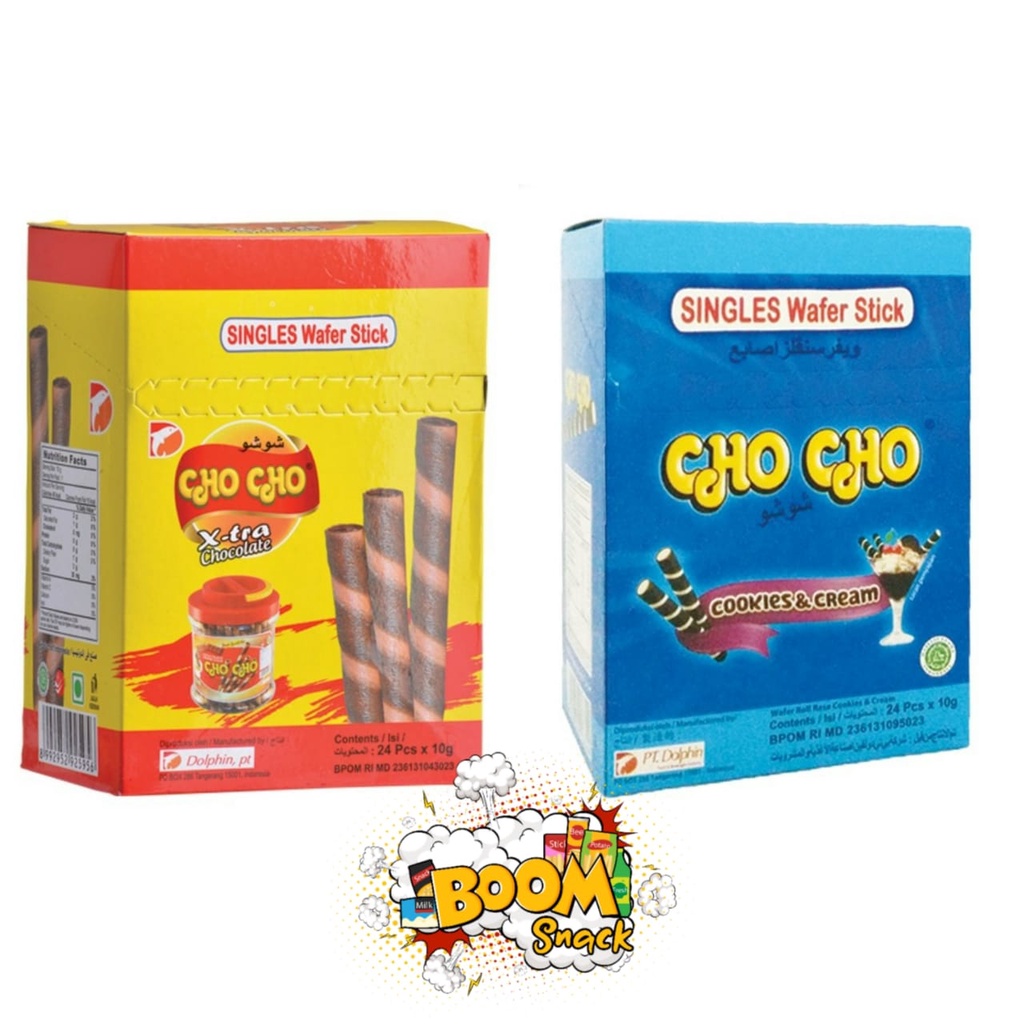 Jual BOX - Cho Cho Single Wafer Stick isi 24pcs | Shopee Indonesia