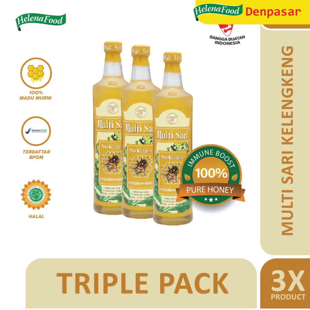 Jual Multisari Kelengkeng 650 ml Madu Murni Asli ( Promo Hemat 3 ...