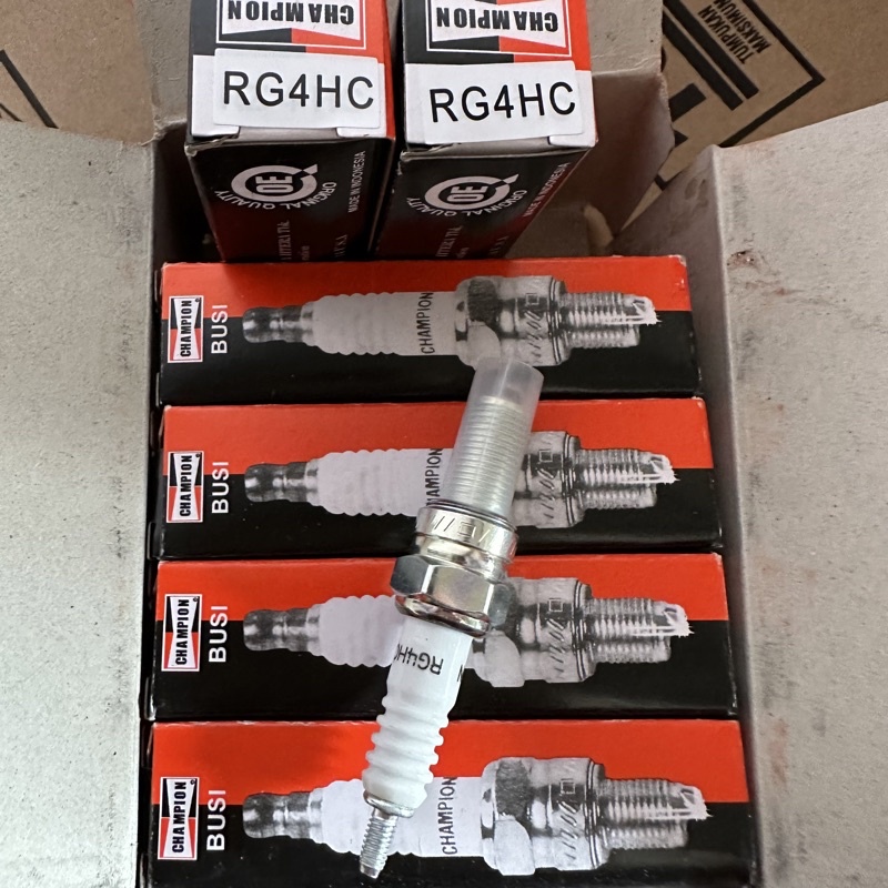 Jual busi champion RG4HC kharisma/blade/supra x 125/revo abs/beat/vario ...