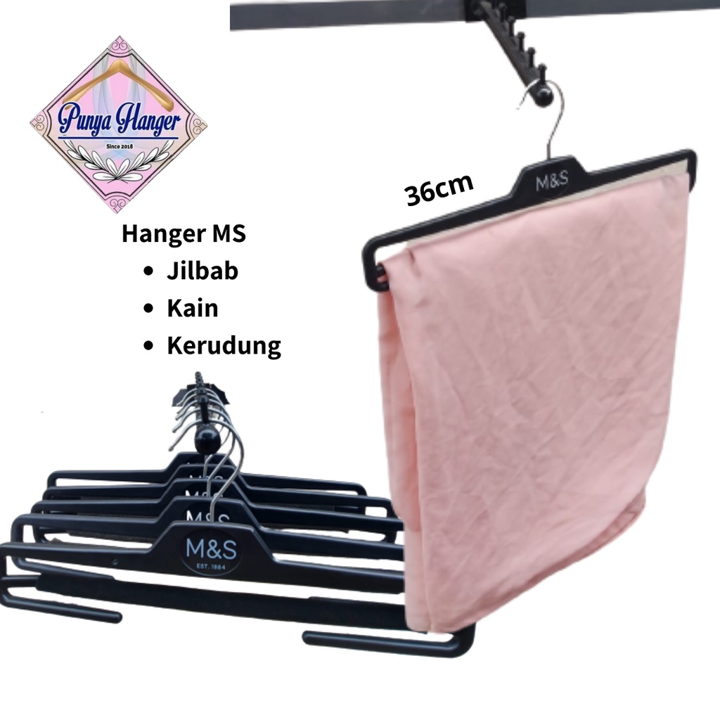 Jual Hanger Jilbab Kain Kerudung Handuk 12pcs (1Lusin) Bahan Plastik ...