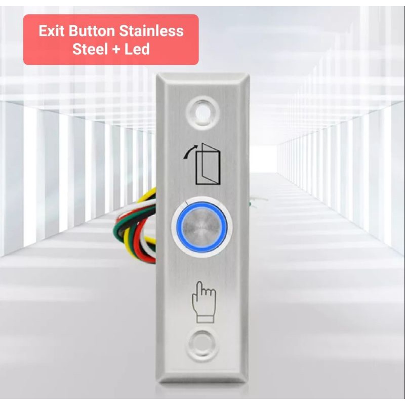 Jual Exit Button Push Button Stainless tombol exit keluar RFID Access Control | Shopee Indonesia