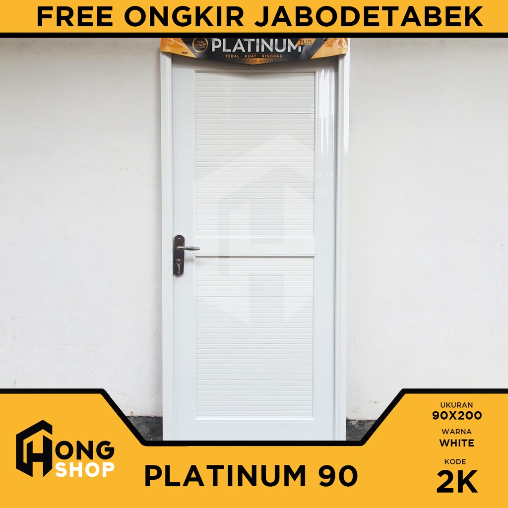 Jual Pintu PVC Tebal PLATINUM Special Edition 90x200 -- PUTIH FULL ...