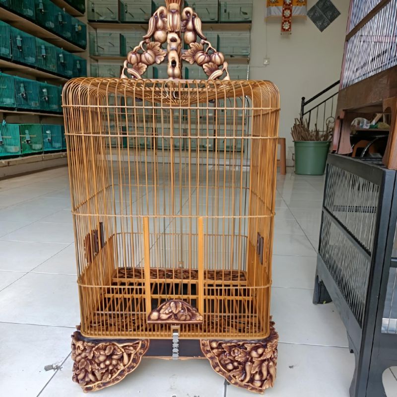 Jual SANGKAR UKIR OVAL ANIS MERAH | Shopee Indonesia