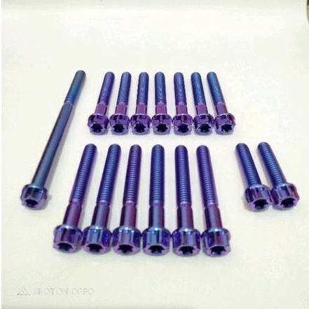 Jual baut titanium cvt set beat, Scoopy,Vario 110 | Shopee Indonesia