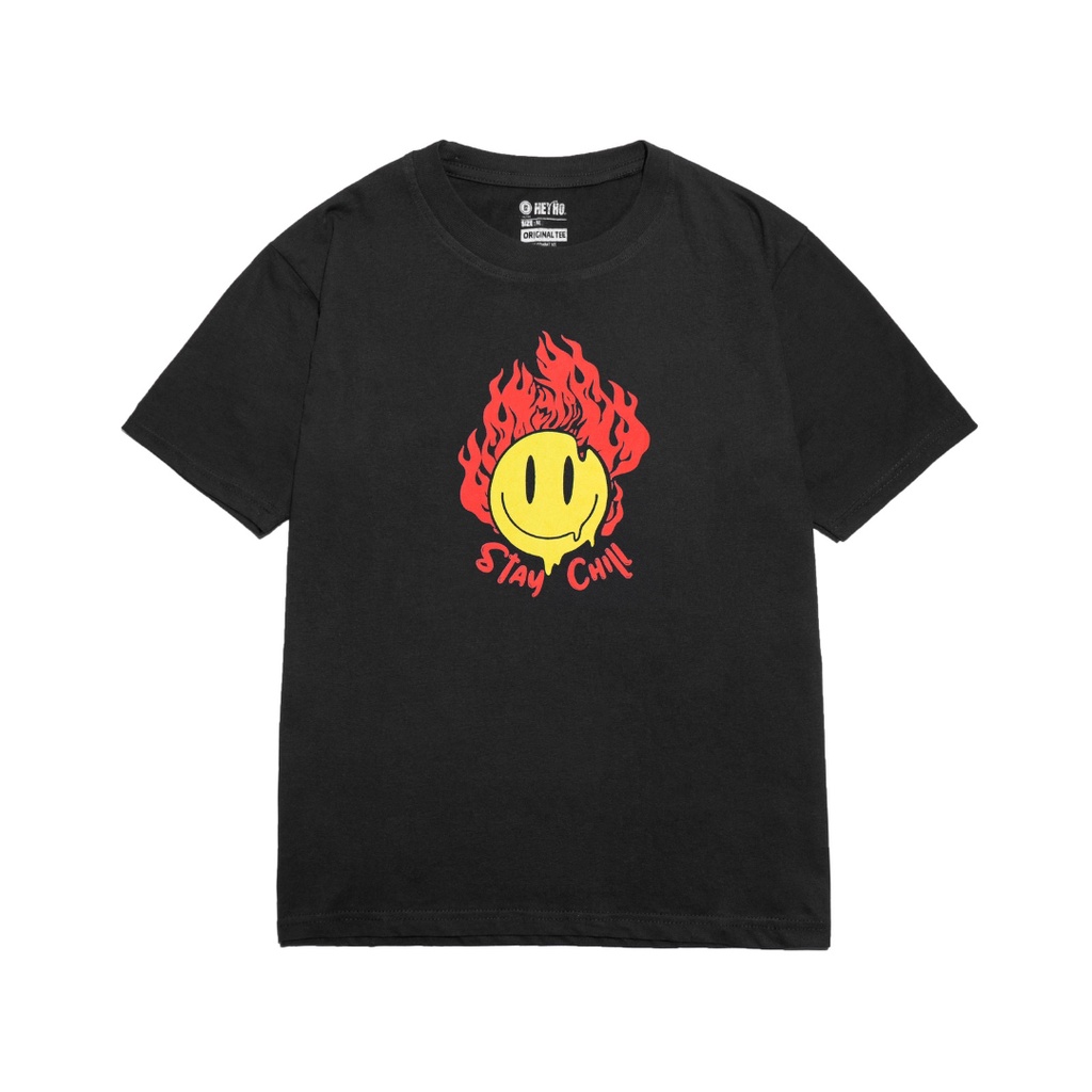 Jual Heyho T-Shirt Fire Smile Black | Shopee Indonesia
