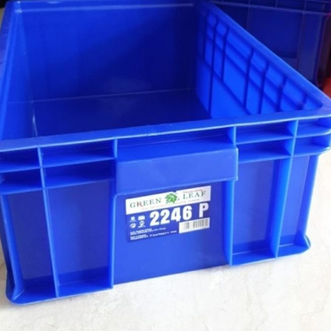 Jual Container Box 2246P Green Leaf / Krat Industri 2246 P Kotak Spare ...