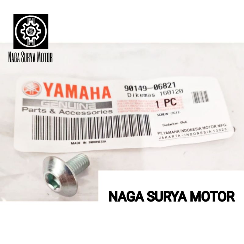 Jual Baut bolt kupingan air scoop Yamaha Vixion old 90149-06821 ORI YGP ...