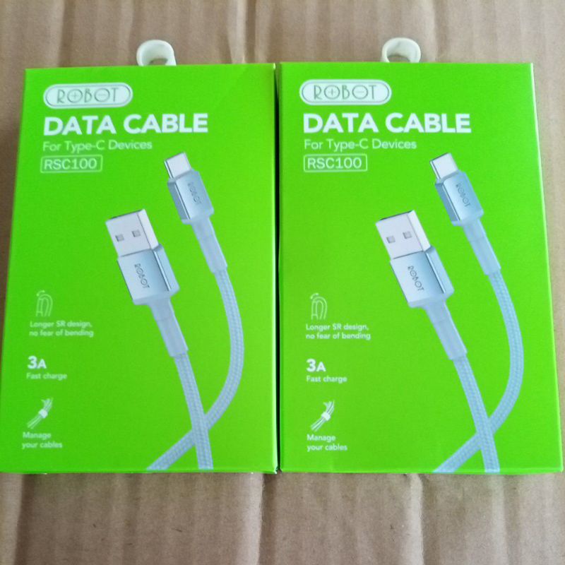 Jual Kabel Data Robot RSC100 TypeC 3A | Shopee Indonesia