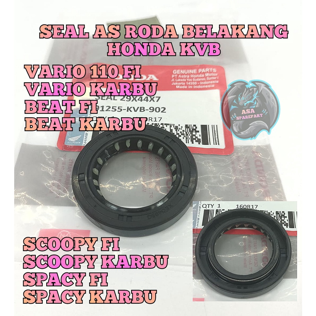 Jual SEAL AS RODA BELAKANG KUALITAS ASLI ORIGINAL HONDA AHM KVB BEAT KARBU , BEAT FI , VARIO ...