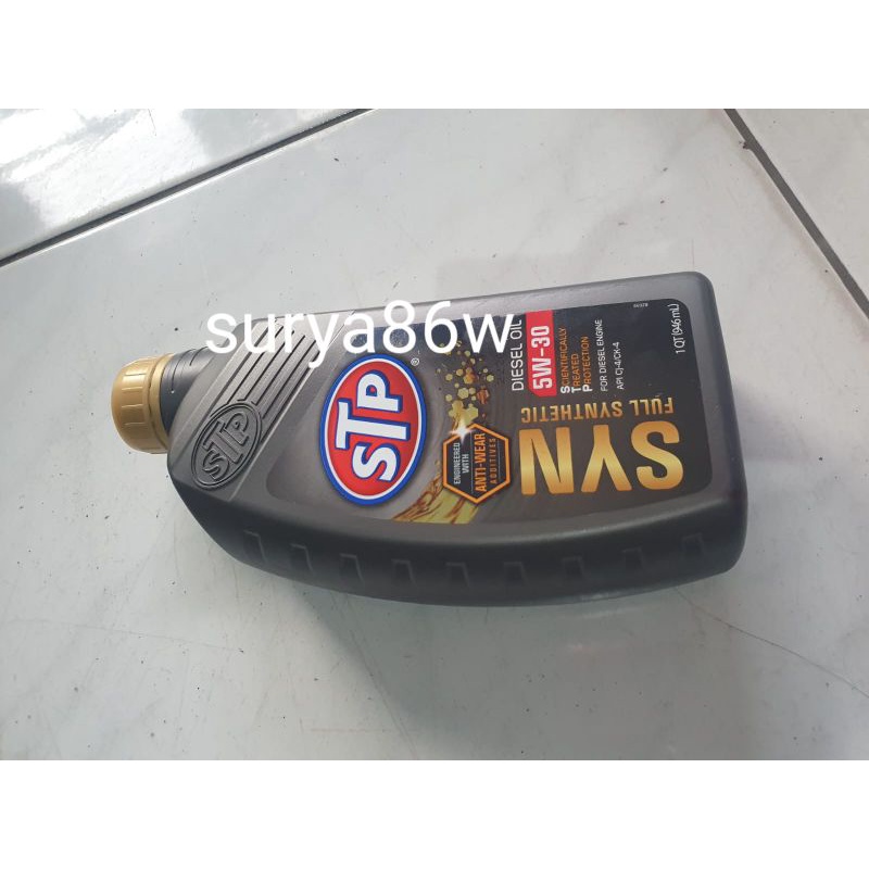 Jual oli mesin untuk mobil diesel 5w-30 full synthetic STP 946ml | Shopee Indonesia