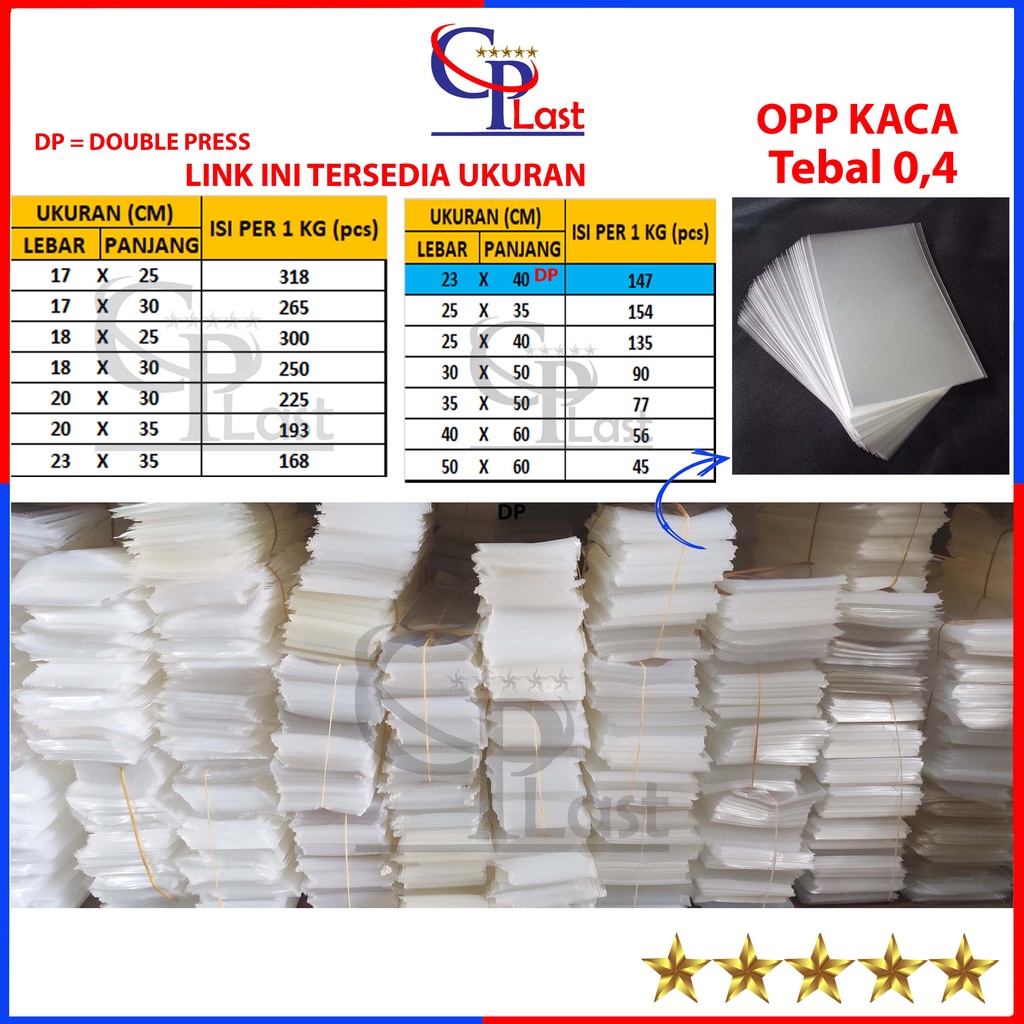 Jual Plastik OPP Kaca Bening Tanpa Lem ( Per 1 KILO ) Lebar 17cm-50cm - Souvenir - Aksesoris ...
