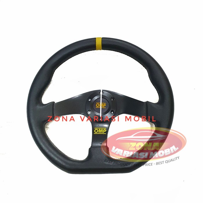 Jual Stir Steer / Setir / Stir Racing Mobil Universal 14 Inch Omp Hitam ...