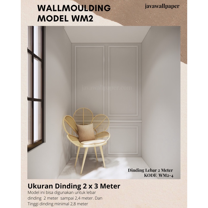 Jual Paket Wall Moulding kayu 1 Set Dinding -Lis Profil Dinding ...