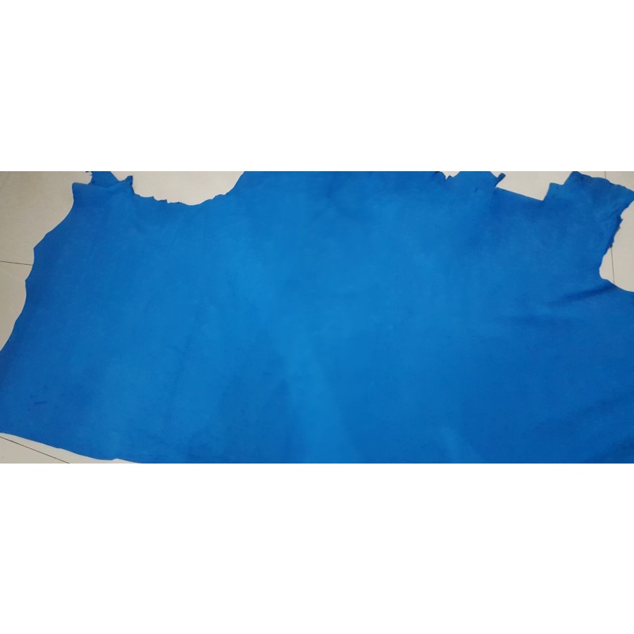 Jual Kain Kulit Sapi Lembaran / Leather Sheet - Biru 1.0 - 1.2 mm ...