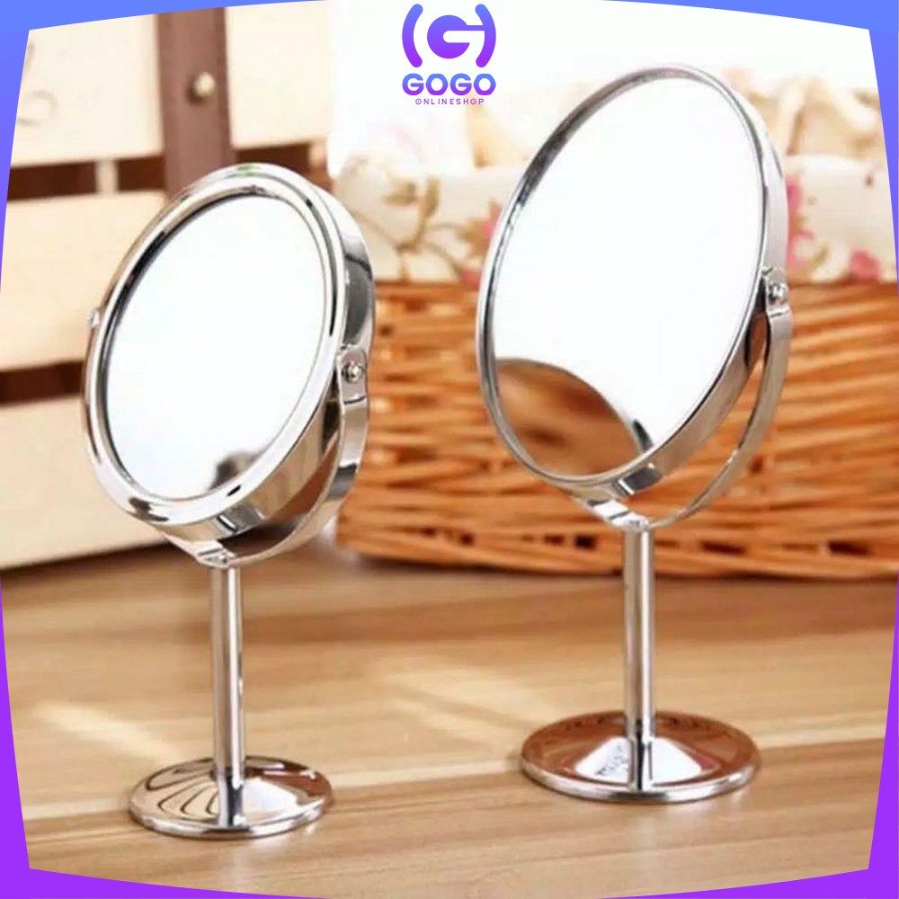 Jual GOGO-K87 Kaca Cermin Makeup Meja Standing Mirror Cermin 2 Sisi ...