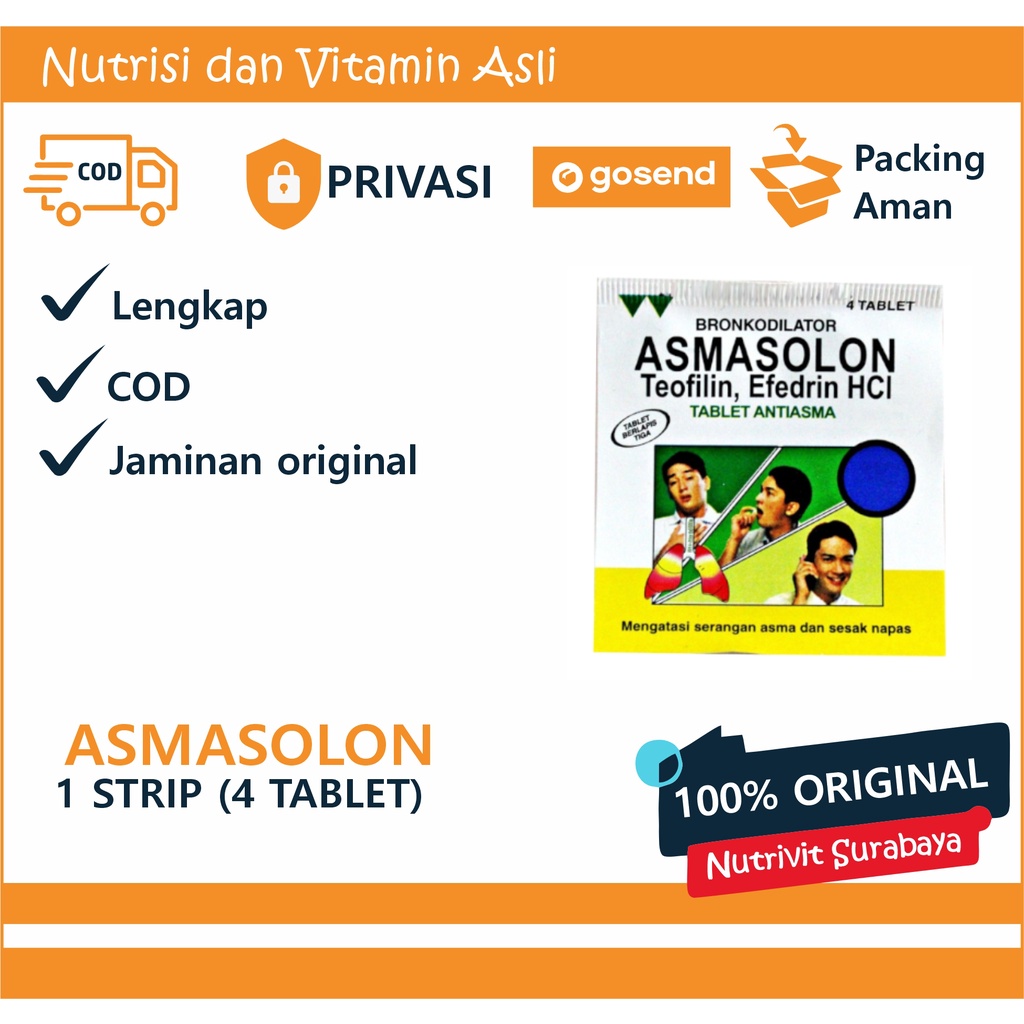 Jual Asmasolon 1 Strip Isi 4 Tab | Shopee Indonesia