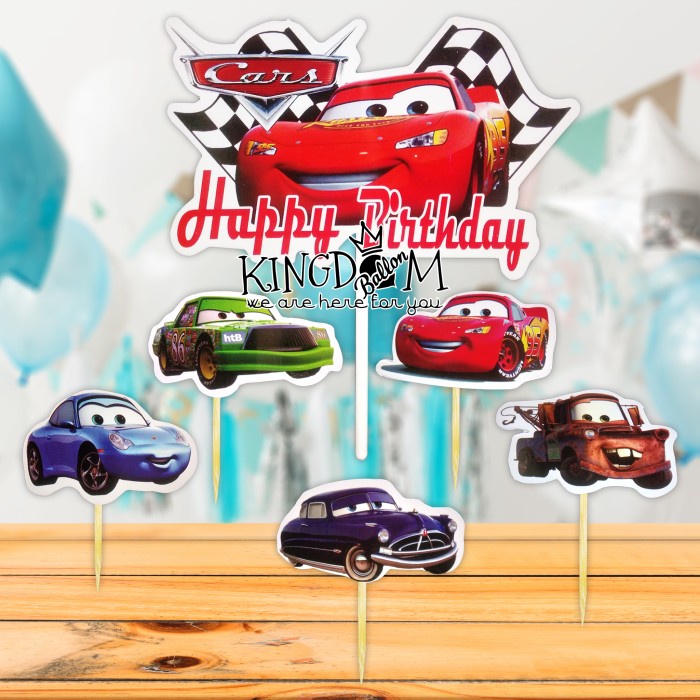 Jual Cake Topper Cars #3 / Topper Cake Cars / Topper Cup Cake Cars ...
