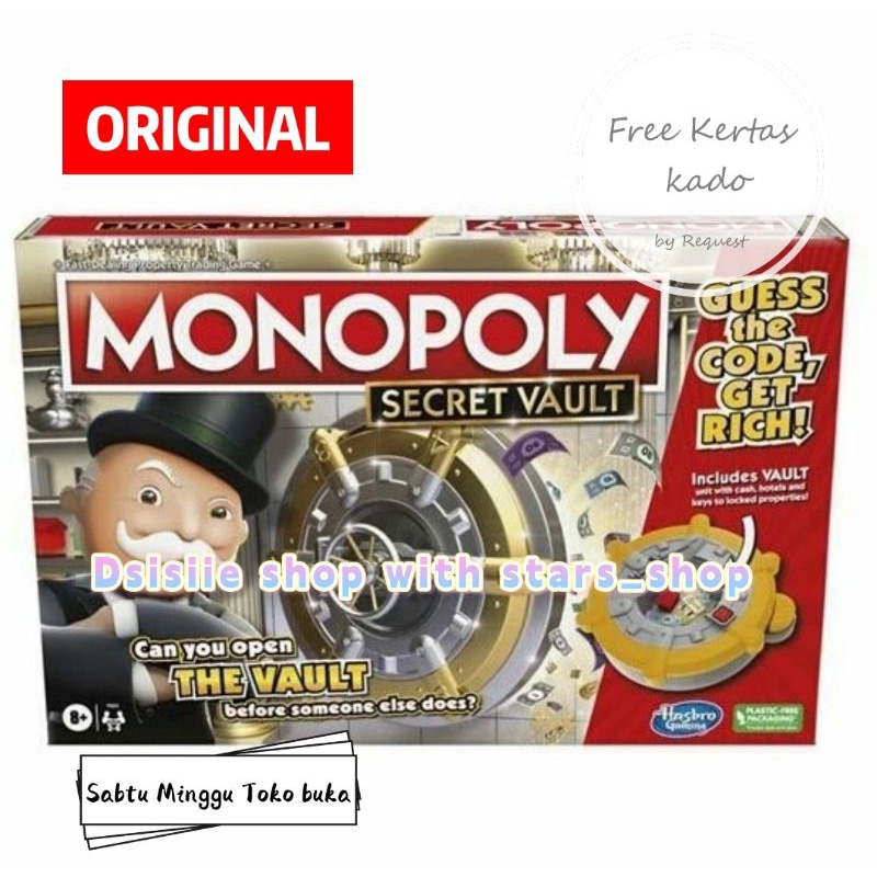 Jual Monopoly Secret Vault Original - Mainan Monopoly | Shopee Indonesia