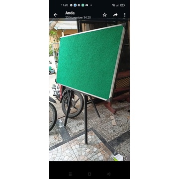 Jual papan tempel bahan karpet dan kayu penyangga 120x80 / mading ...