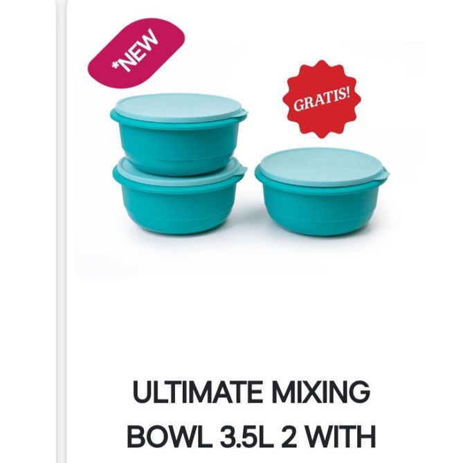 Jual Ultimate Mizing Bowl 3.5 lt(2)free 1 | Shopee Indonesia