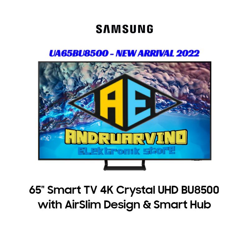 Jual SAMSUNG 65BU8500 CRYSTAL 4K UHD SMART TV 65 Inch UA65BU8500KXXD NEW | Shopee Indonesia