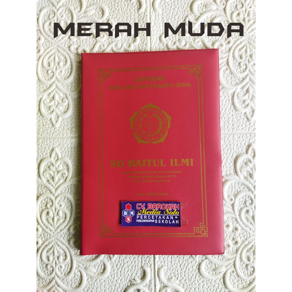 Jual MAP RAPORT K13 / MAP IJAZAH / MAP SEMI KULIT SABLON (CUSTOM ...