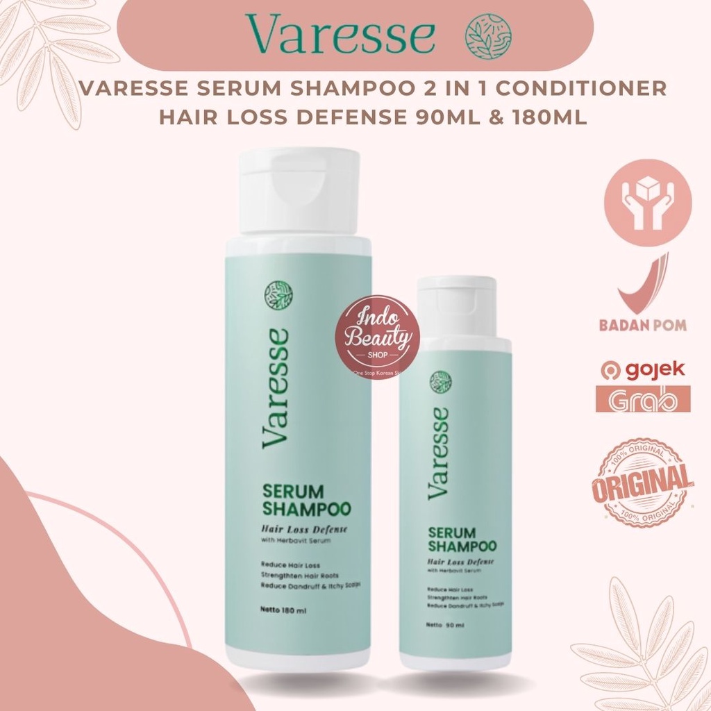 Jual Varesse Serum Shampoo 2 in 1 Conditioner Hair Loss Defense 90ml ...