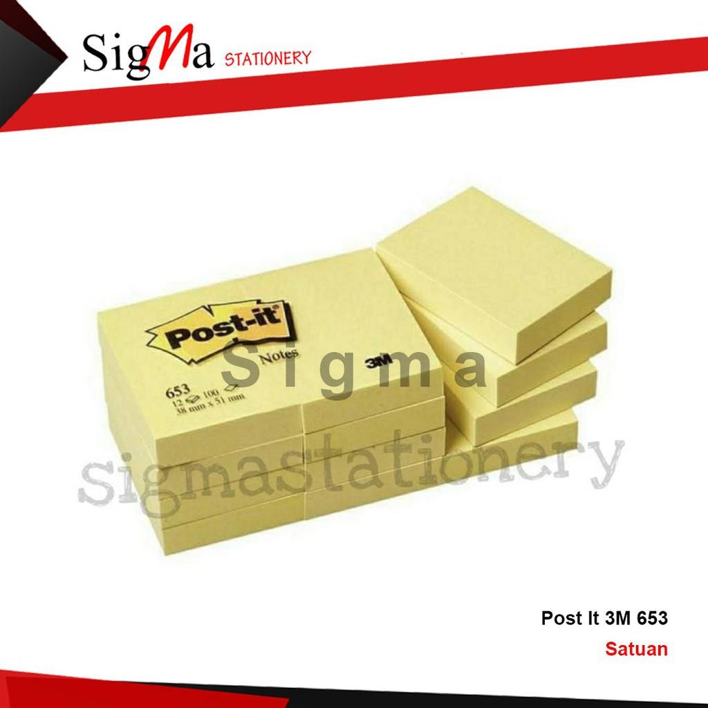 Jual Sticky Note 653 / POST IT 3M 653 (Pcs) | Shopee Indonesia
