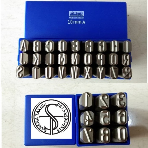 Jual Promo limited stock MASUS Germany Huruf dan Angka Ketok 10 Mm ...