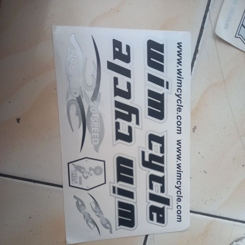 Jual Sticker Wimcycle Speed Wim cycle speed xtreme | Shopee Indonesia